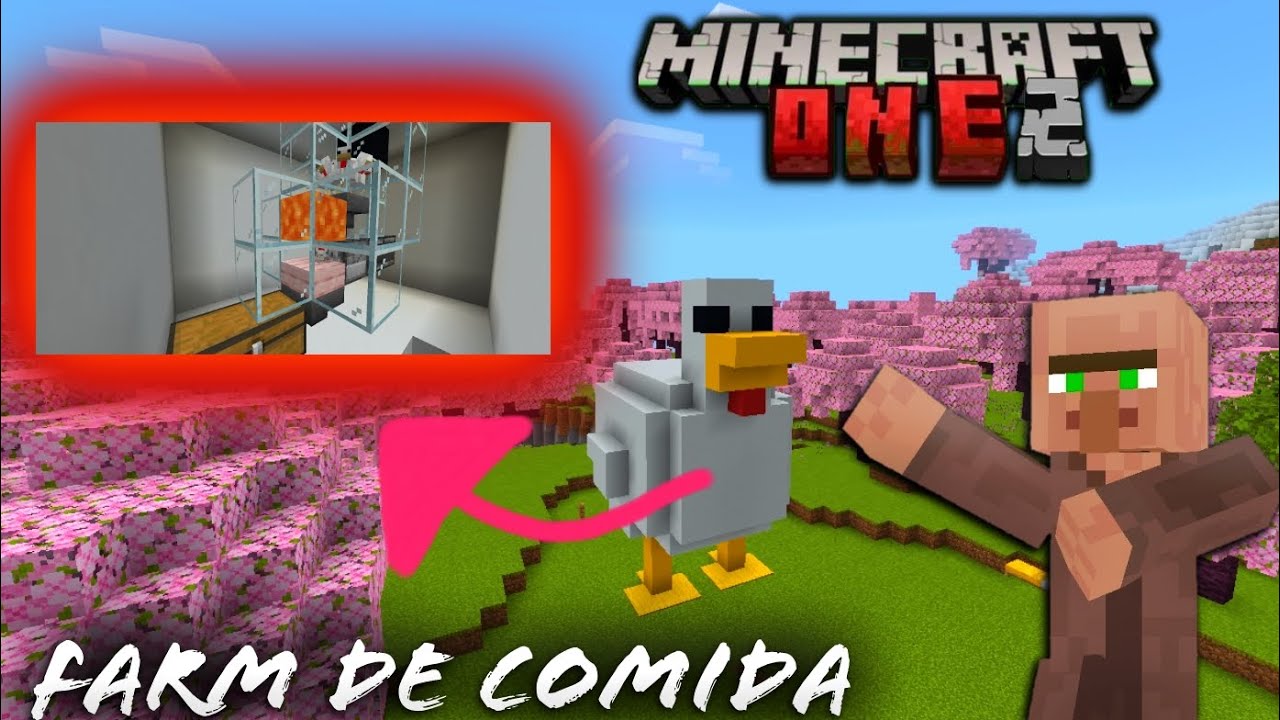 mostrei como fazer uma farm de comida no minecraft - YouTube