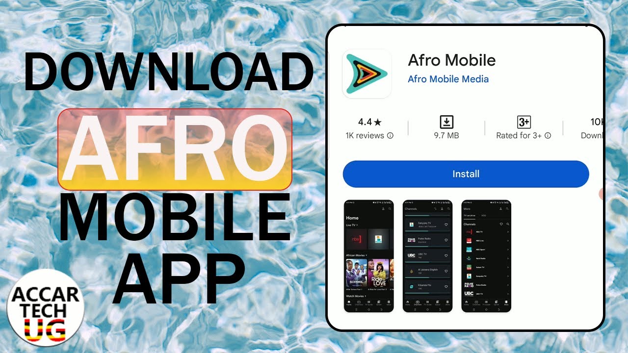 HOW TO DOWNLOAD AFRO MOBILE APP ON YOUR PHONE - YouTube