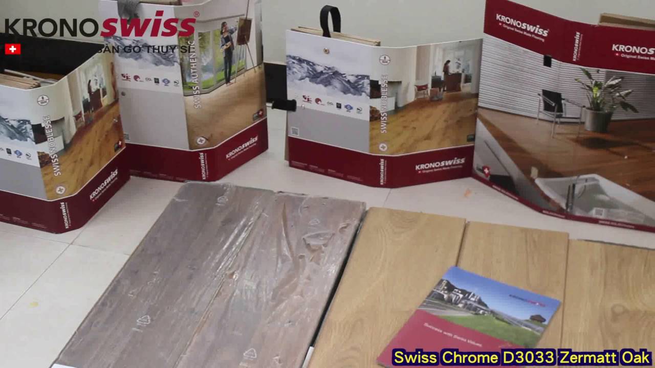 Swiss Chrome D3033 Zermatt Oak Sàn gỗ công nghiệp KronoSwiss Thụy Sĩ - YouTube