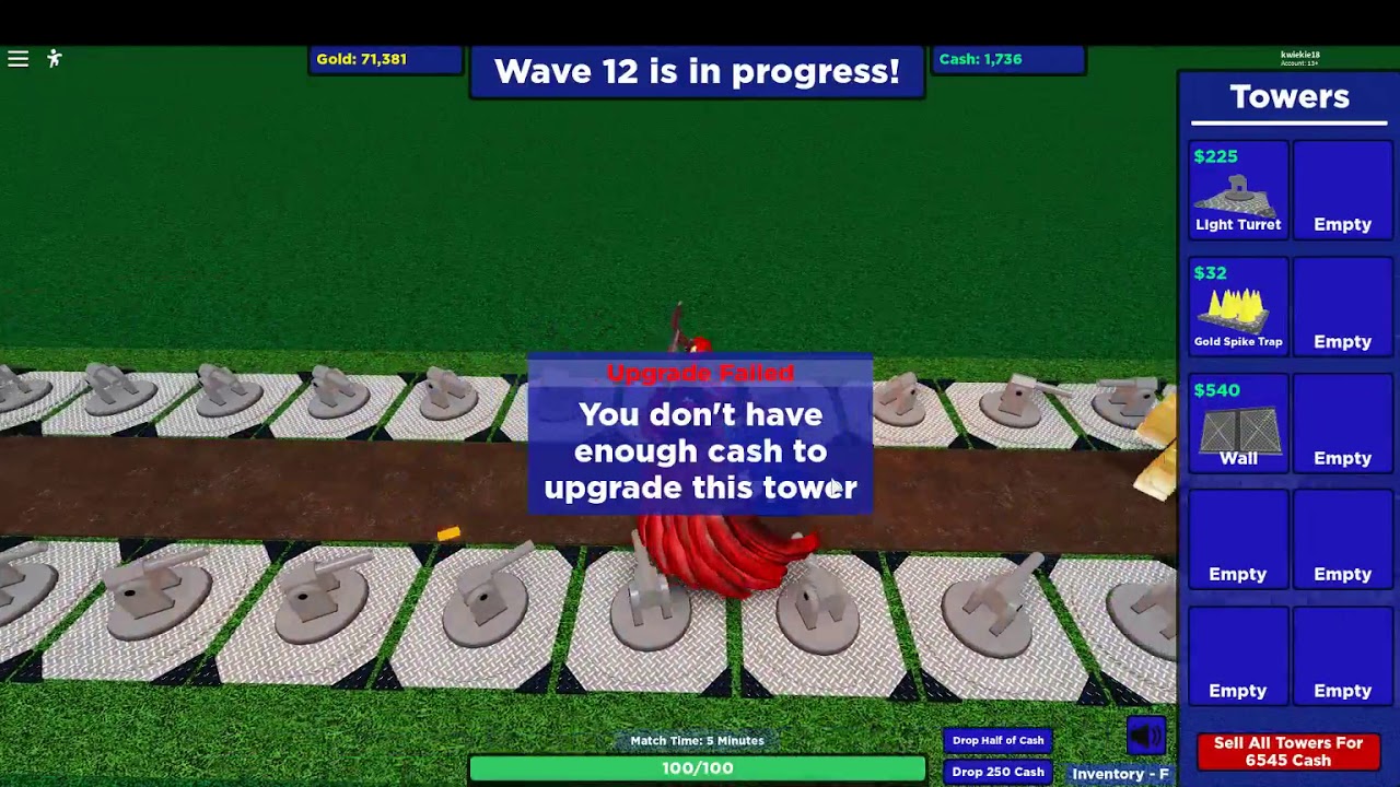 Roblox Cube defense light turret challenge!! - YouTube