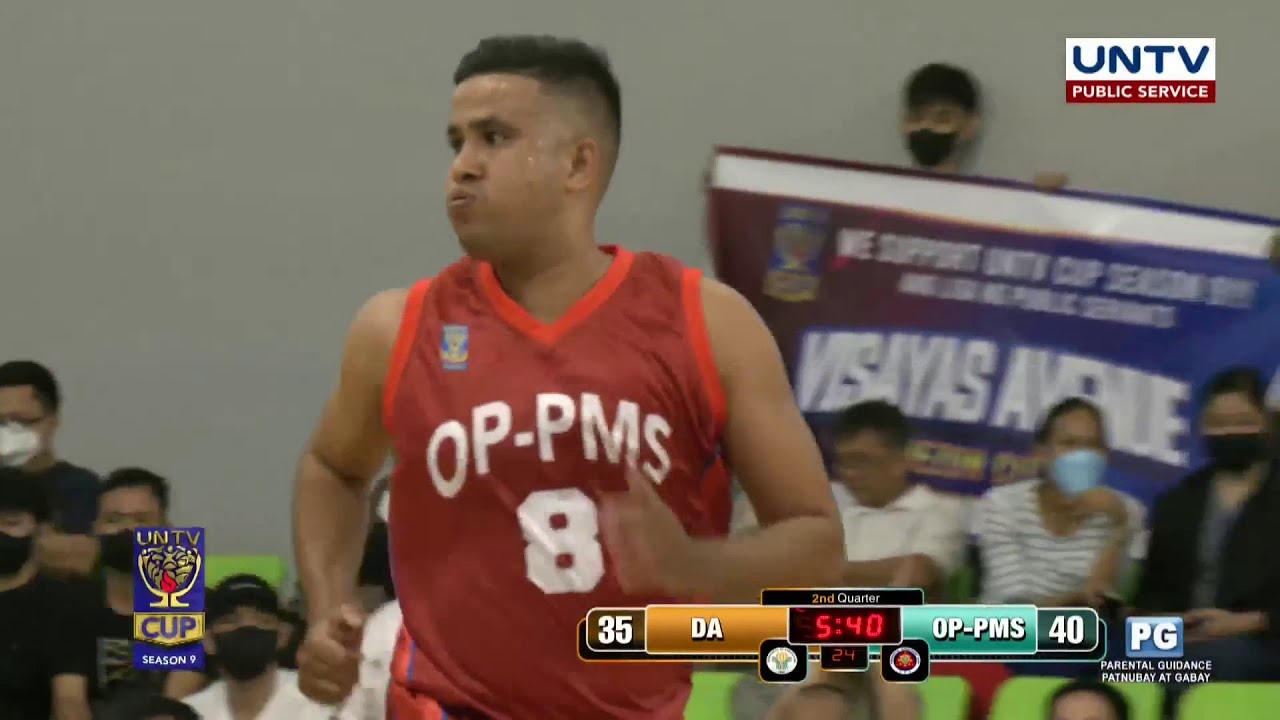 Jhon Kenneth Aljard and John Maverick Estabillo attack the basket for 4 points | OP-PMS | UNTV ...
