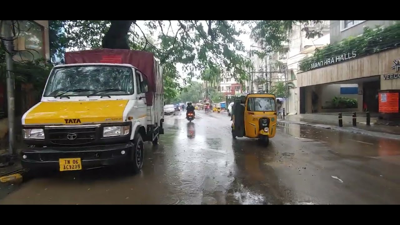 Walk to Mandaveli Bus Terminus - YouTube