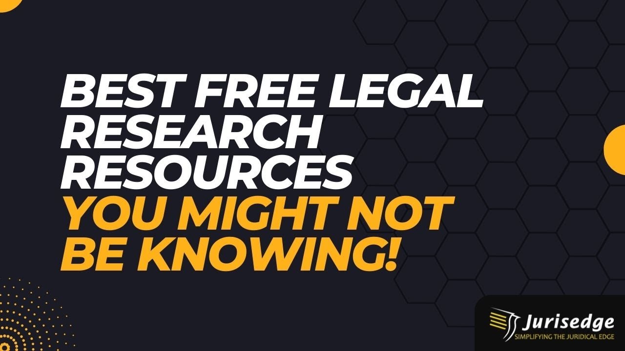 Best Free Legal Research Resources| you might not be knowing! - YouTube