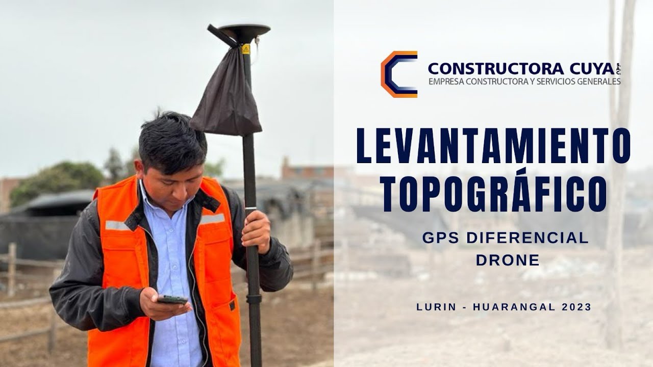 LEVANTAMIENTO TOPOGRÁFICO CON GPS DIFERENCIAL Y DRON - YouTube