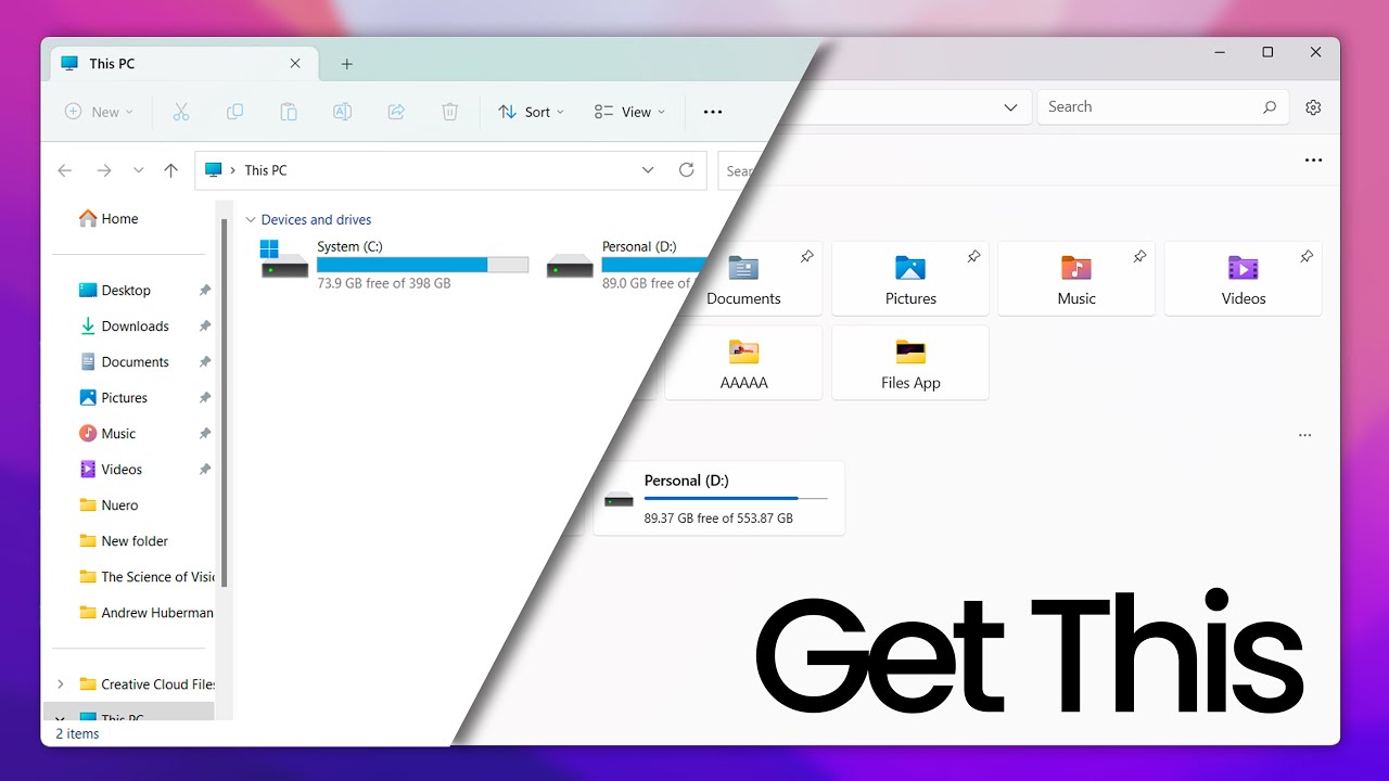 Beautify Your This PC in Windows 11 | Mica Theme - YouTube