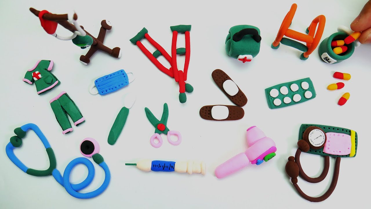 15 DIY How to Make Polymer Clay Miniature Doctor Set | DIY EasyPolymer ...