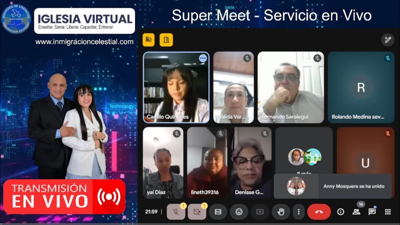 Servicio en vivo Iglesia Virtual Inmigración Celestial - 15-05-2025 ...