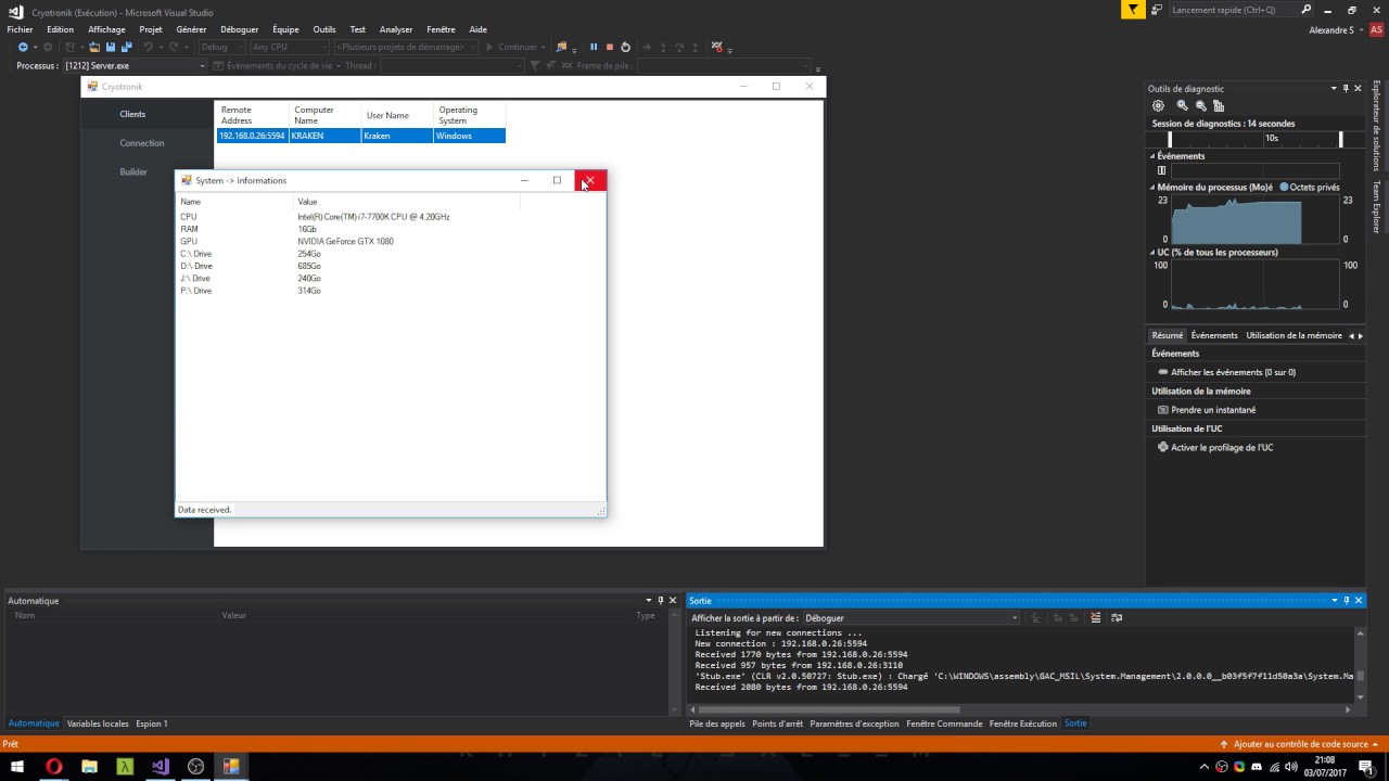 Remote Administration Tool : C# POC - YouTube