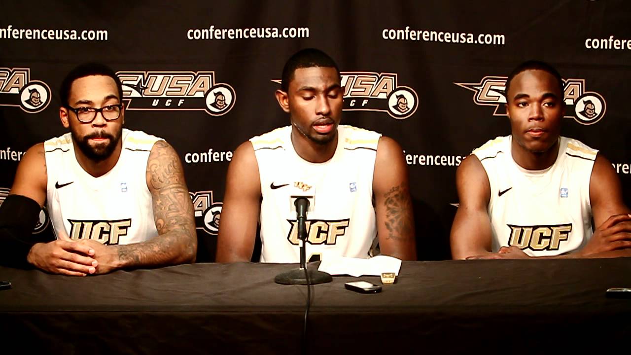 Jordan, Sykes, Spurlock postgame- UCF beats Marshall, 67-60 - YouTube