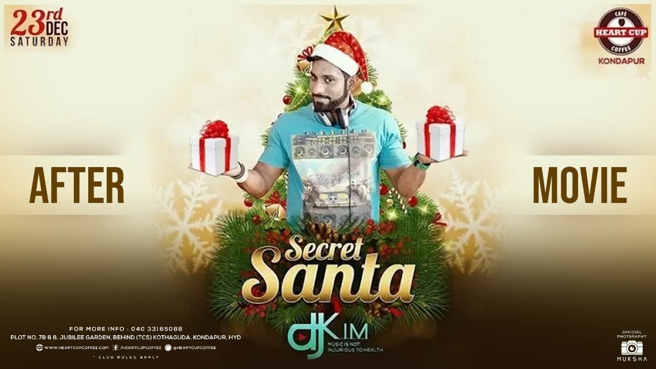DJ Kim - 23rd DEC 2017 (Sat) - SECRET SANTA @ Heart Cup Cafe (Kondapur ...