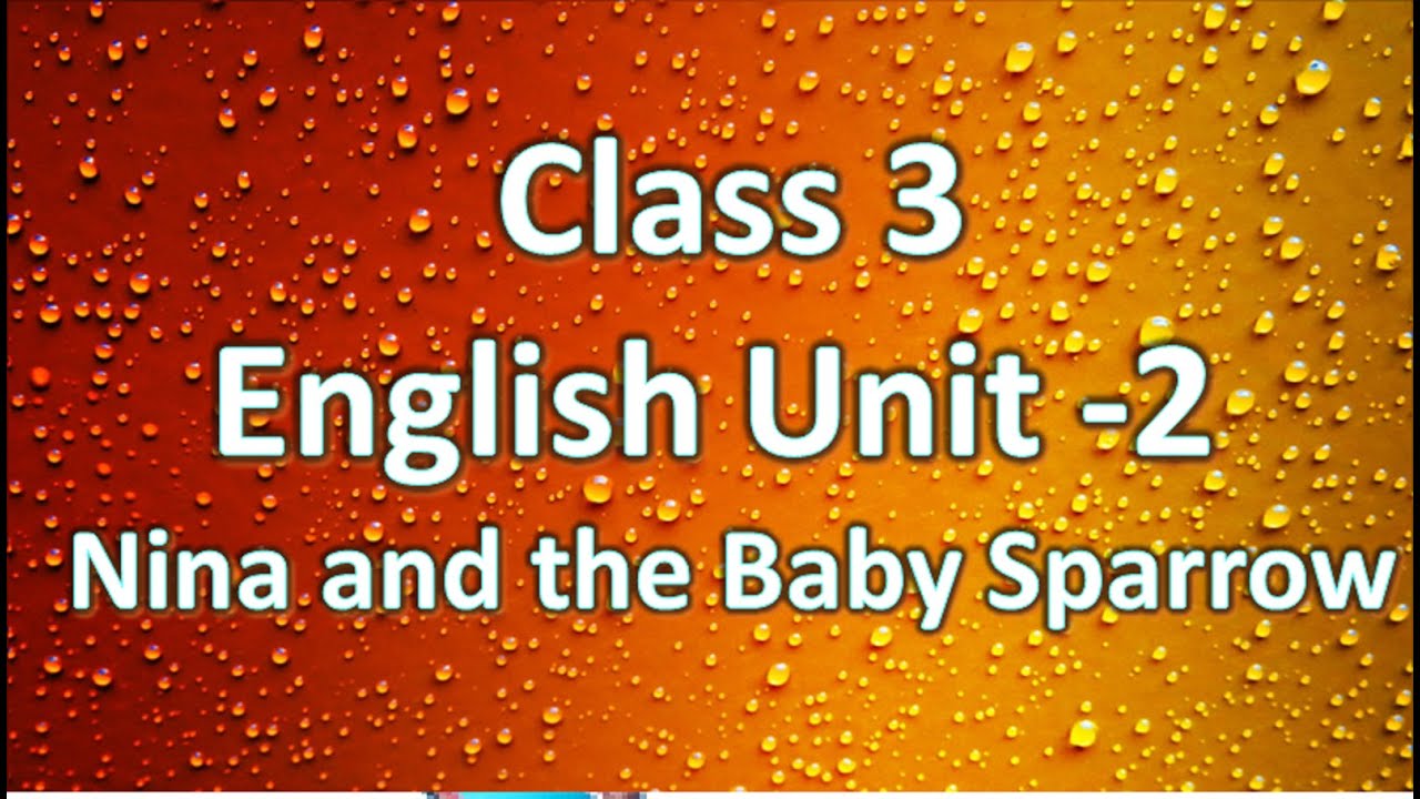 Nina and the Baby Sparrow | Original Animated | Class 3 English Unit-2 ...