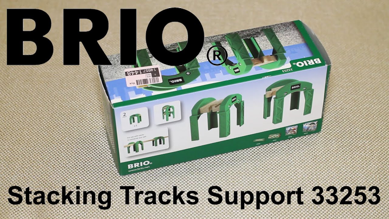 Брио Опоры для дороги - BRIO Stacking tracks Support 33253 - YouTube