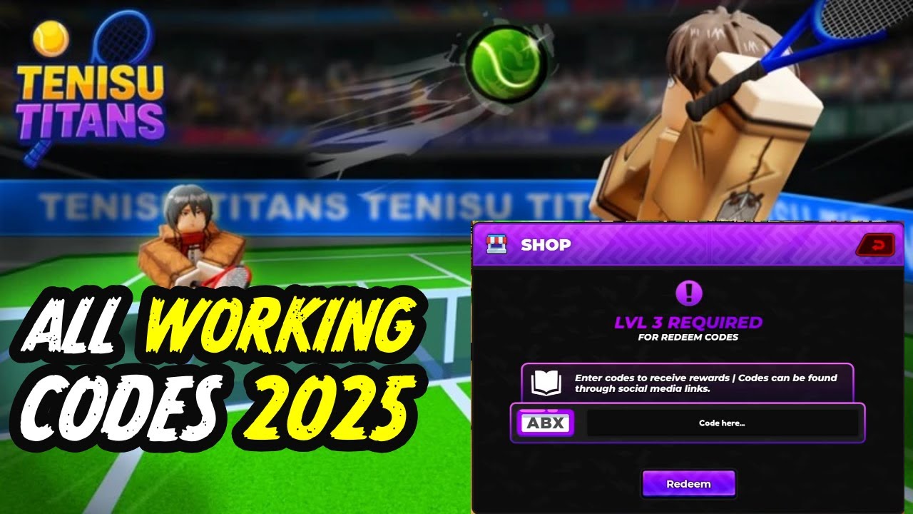 Tenisu Titans Codes May 2025 ⚠️New⚠️ ALL WORKING Codes Roblox Tenisu Titans 2025 - YouTube