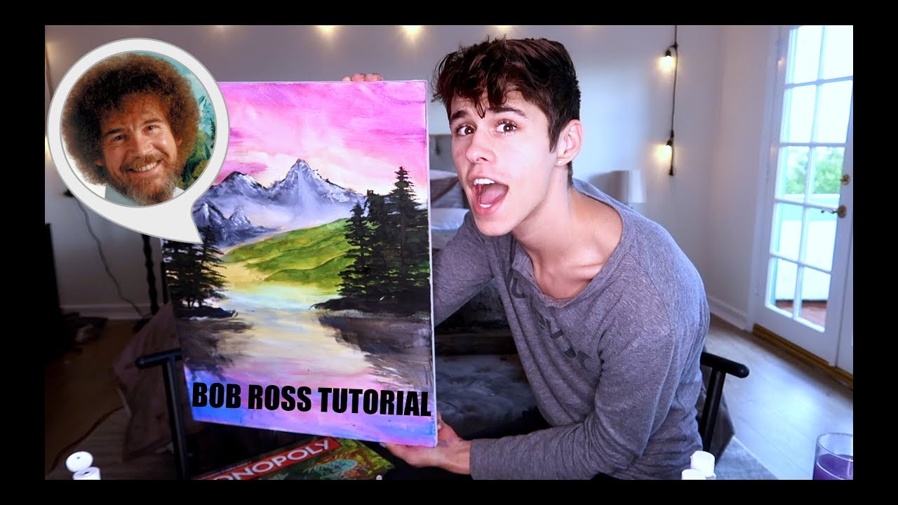 Trying To Follow a Bob Ross Tutorial - YouTube
