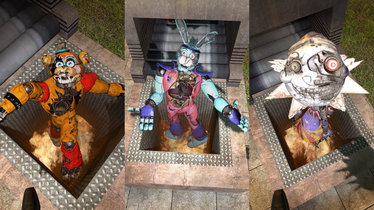 DESTROY ALL RUIN DLC GLAMROCK ANIMATRONICS In Garry's Mod! Five Nights ...