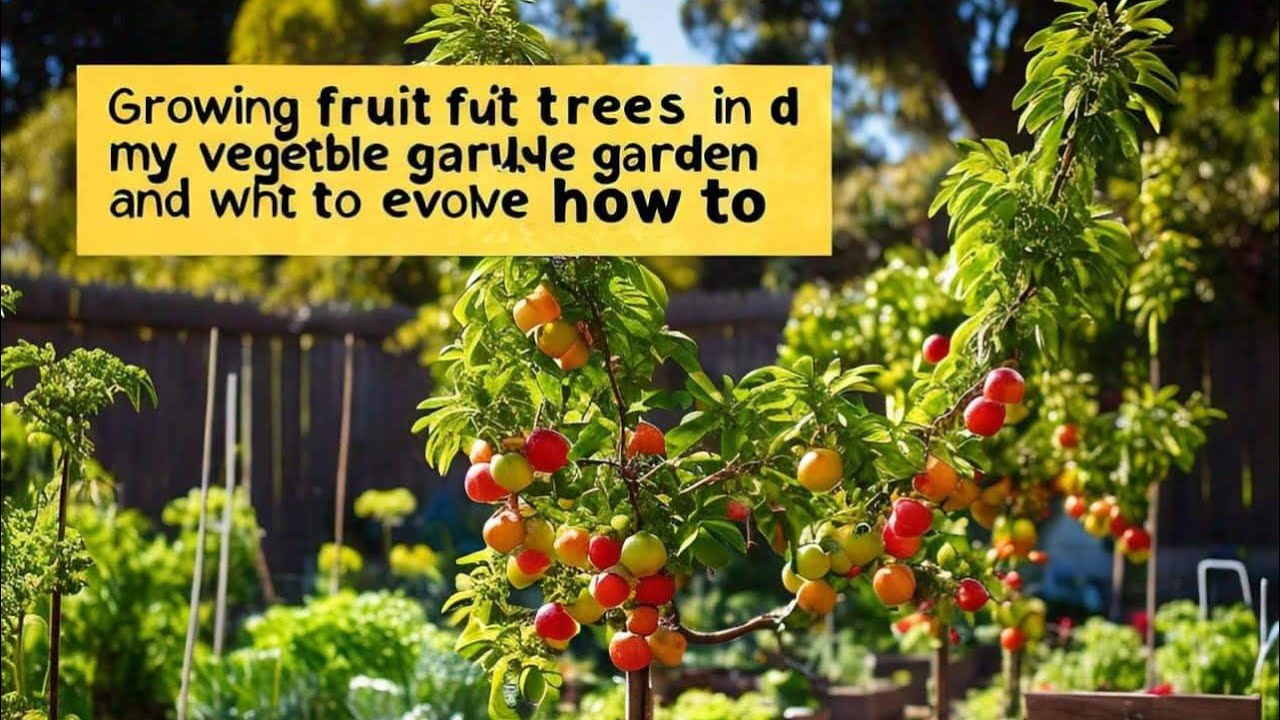 Growing fruit trees in my vegetable garden and what to evolve - YouTube