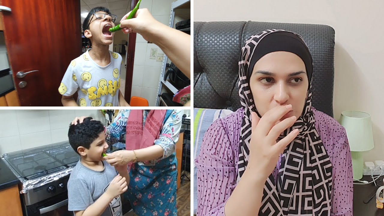 My Kids Eating Green chili - Sitara and Salma Issue - 2022/08/19 Friday ...