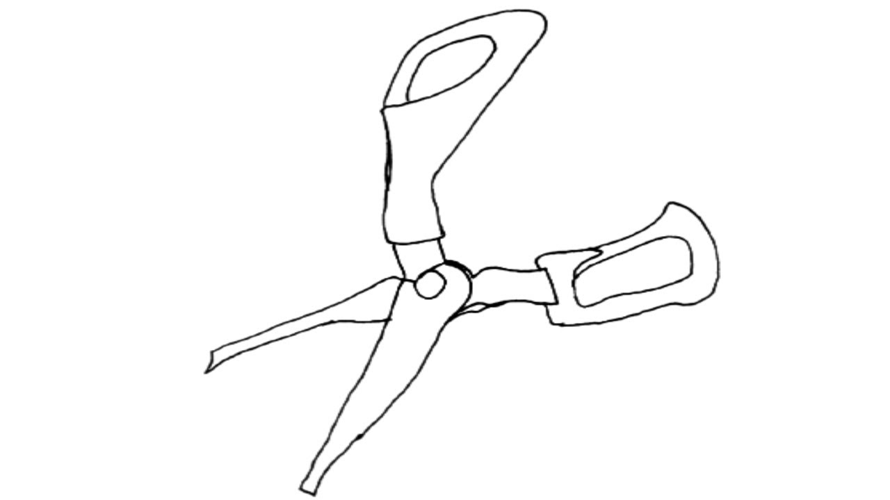 How to Draw Scissors | Easy Step by Step Drawing Tutorial - YouTube