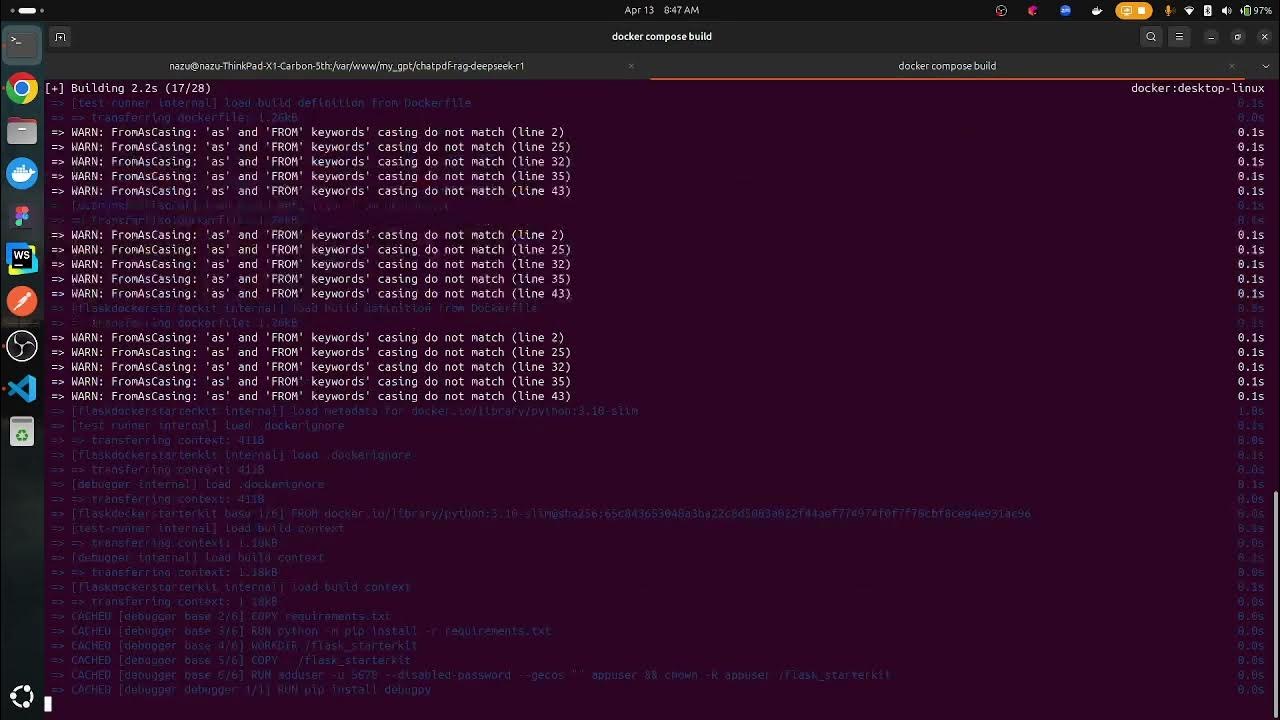 How to fix Could not import 'run' docker compose flask starter - YouTube