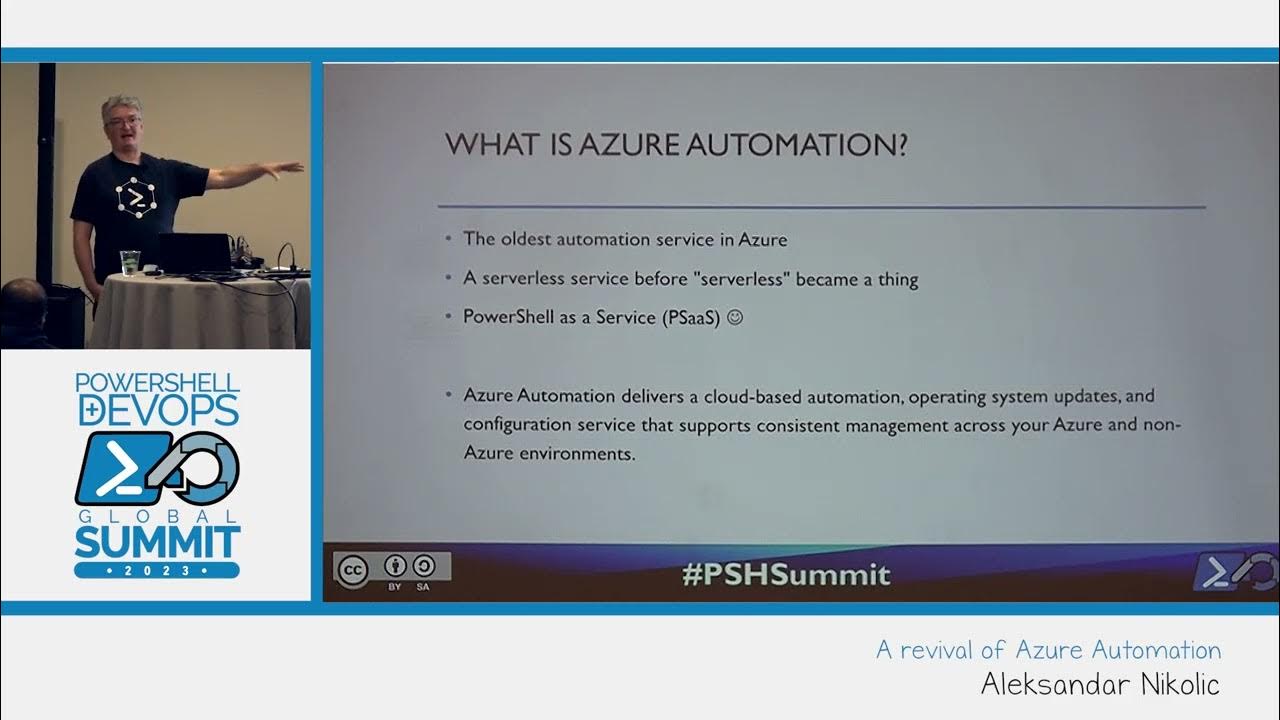 PowerShell Summit 2023: A revival of Azure Automation by Aleksandar Nikolic - YouTube