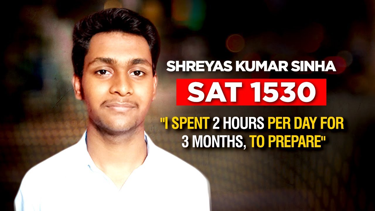 Shreyas Kumar Sinha - SAT 1530 - Jamboree Faridabad Review by him and his father - YouTube