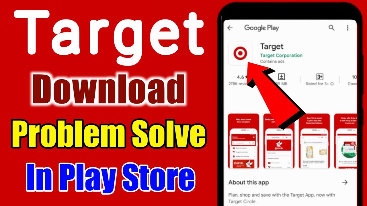 Target app not download install pending problem solve in play store ios ...