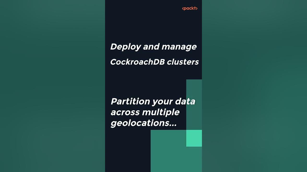 📚Getting Started with CockroachDB I Kishen Das Kondabagilu Rajanna I Packt📖 #Shorts - YouTube