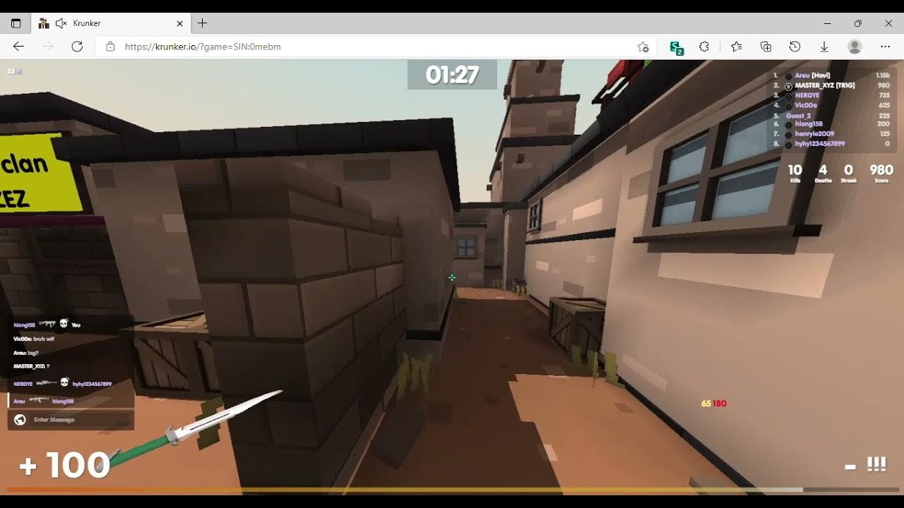 krunker in microsoft edge - YouTube