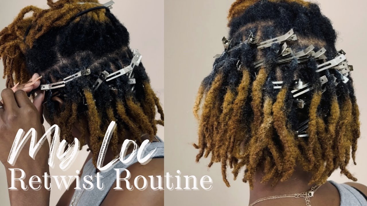 Loc Retwist: Really Easy DIY Method - YouTube
