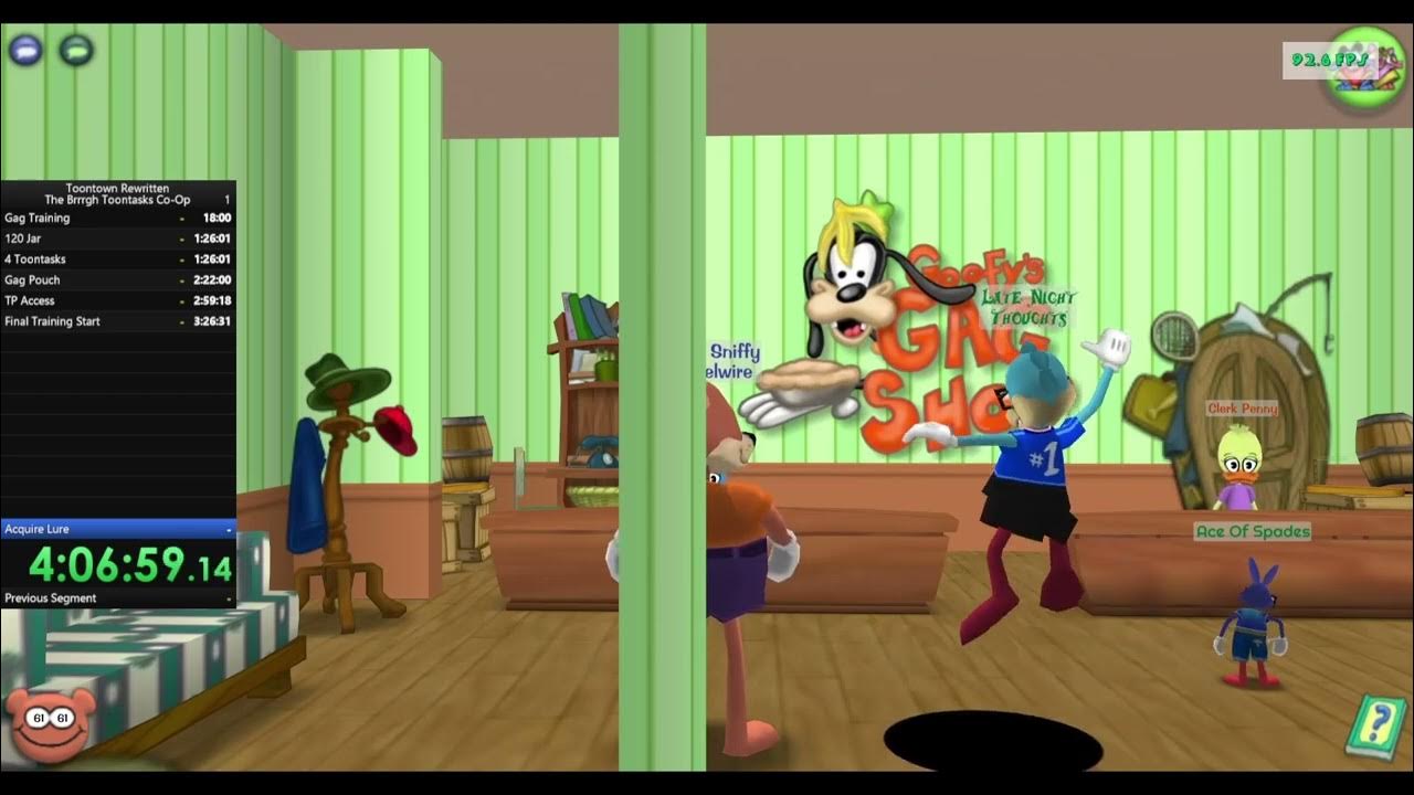 Toontown Rewritten The Brrrgh Speed Run CO-OP (WR) 5:53:15.48 Part 5 - YouTube
