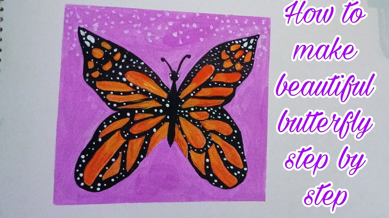 How To Draw A Butterfly Step By Step For Beginners