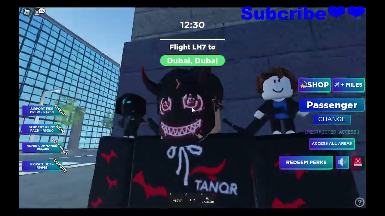 We flew to dubai (roblox) - YouTube