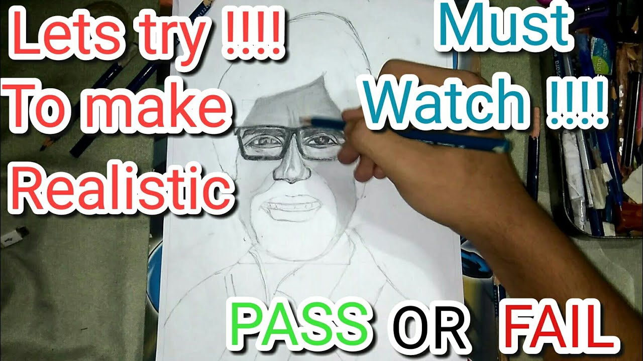 How to make realistic potrait!! // for beginners//step by steps - YouTube