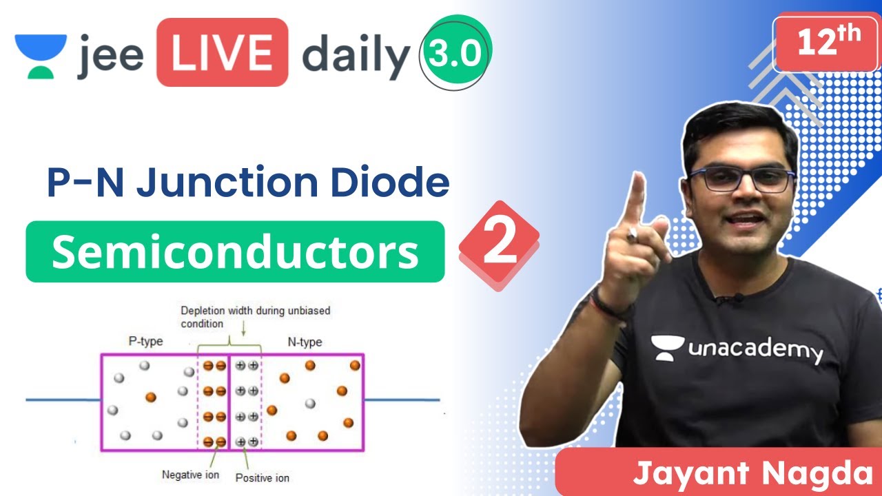 JEE 2022: Semiconductors L2 | P-N Junction Diode | Unacademy JEE | JEE Physics | Jayant Nagda ...