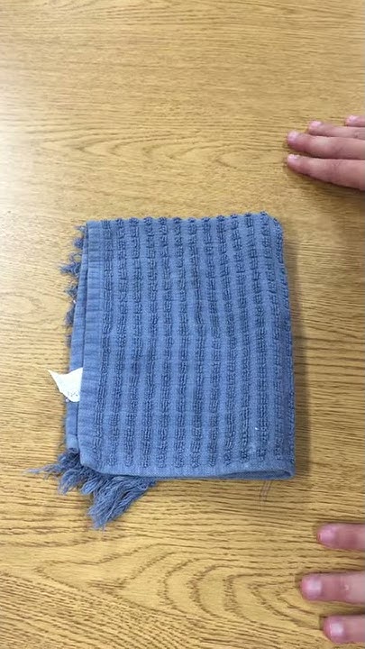 Life skills - How to fold a dish towel - YouTube