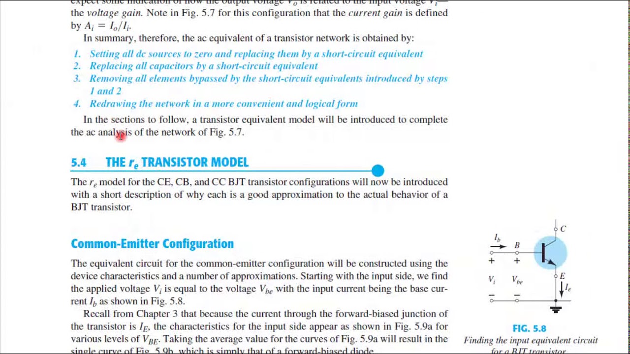 THE re TRANSISTOR MODEL - YouTube