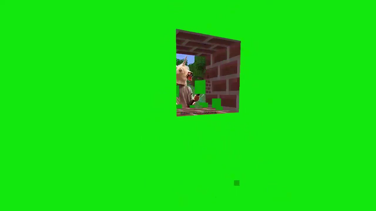Greenscreen Minecraft Meme - YouTube