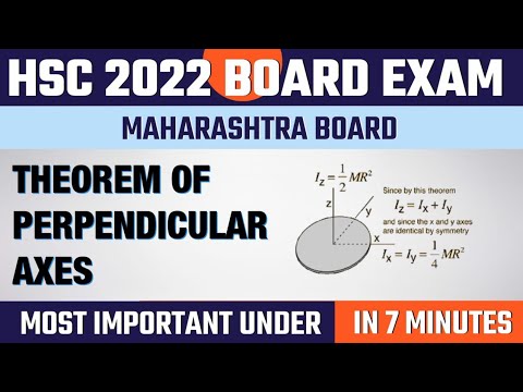 Theorem of Perpendicular Axes - YouTube