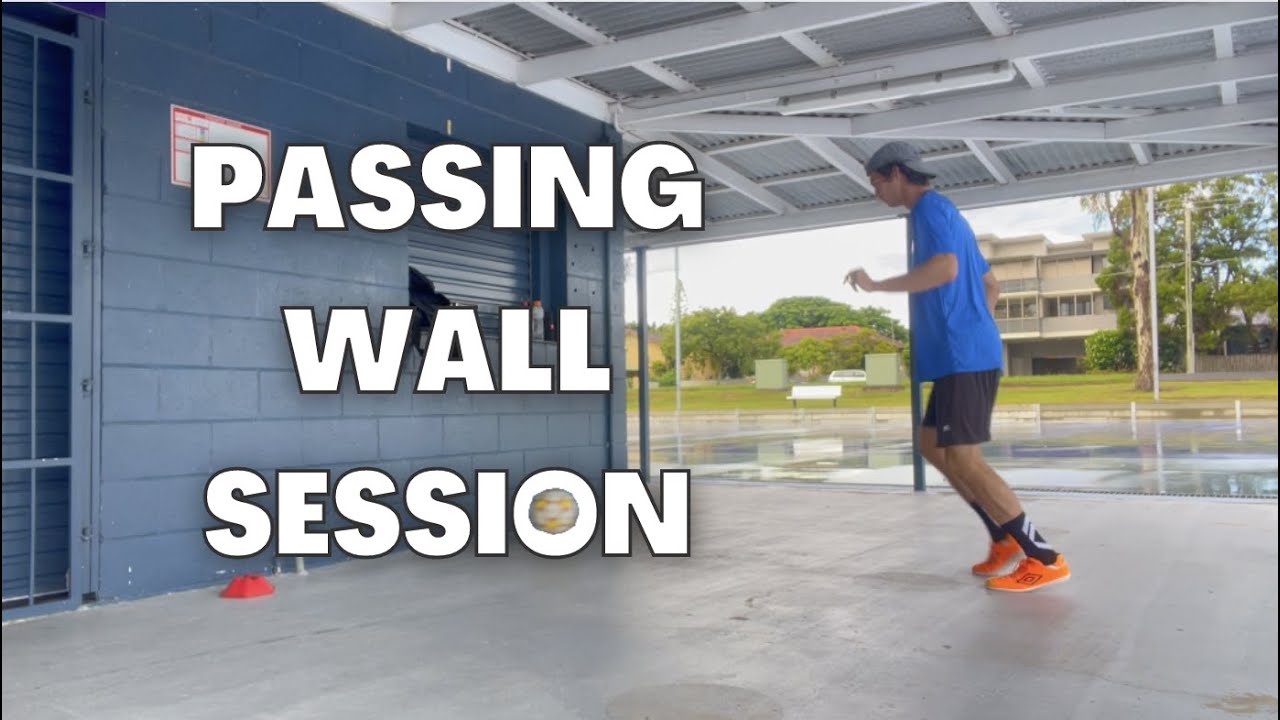 Passing and First Touch Wall Session || #wetweather - YouTube