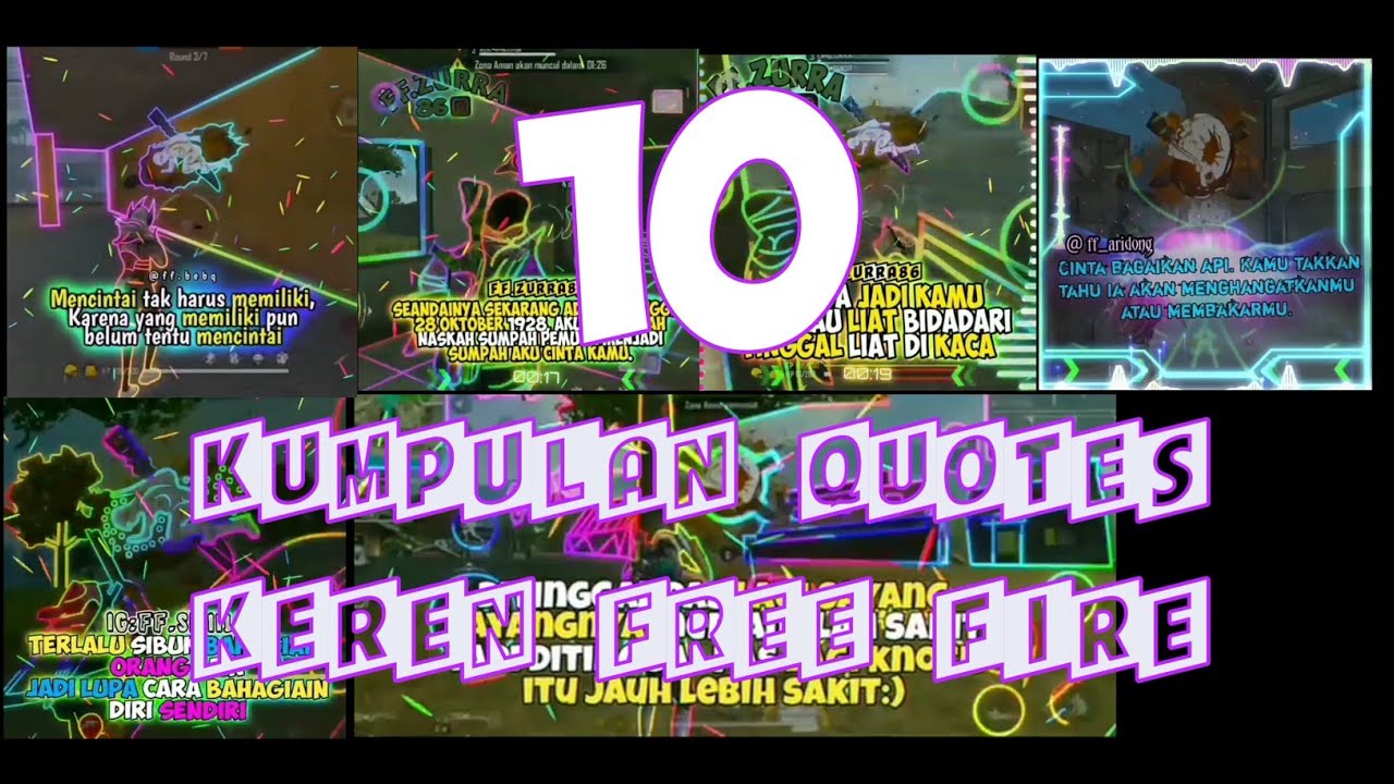 10 quotes keren free fire - YouTube