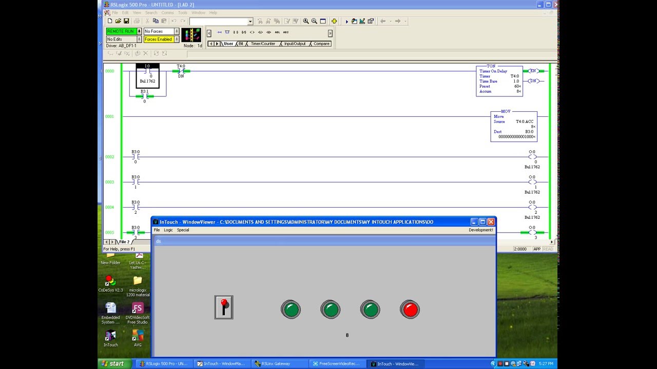 AB plc interface with Intouch scada - Lavatek - YouTube