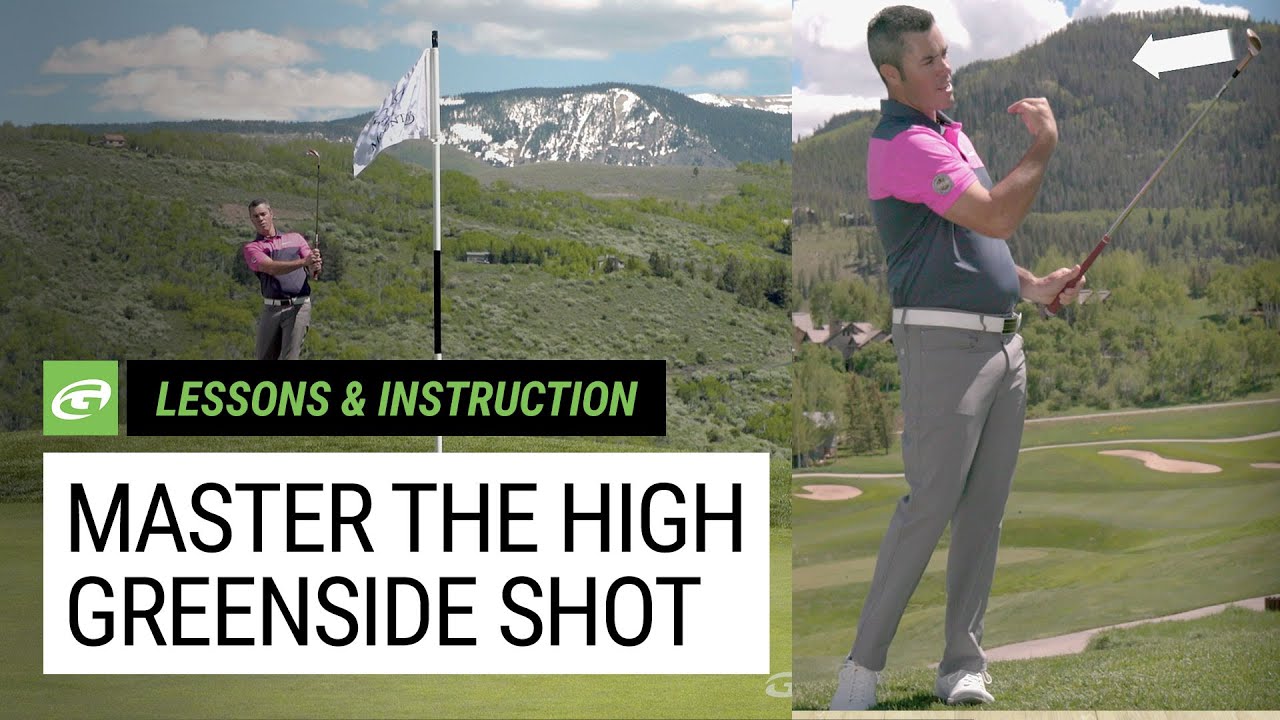 Short Game Tip: How to hit the high chip shot that stops quickly - YouTube
