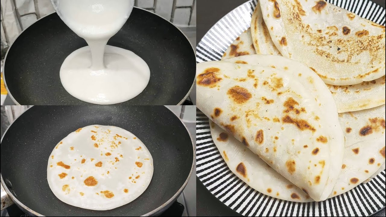 Tortilla Roti Recipe, No Kneading No Rolling Liquid Dough Tension-free ...