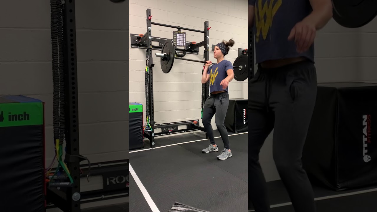 Single arm barbell push press - YouTube