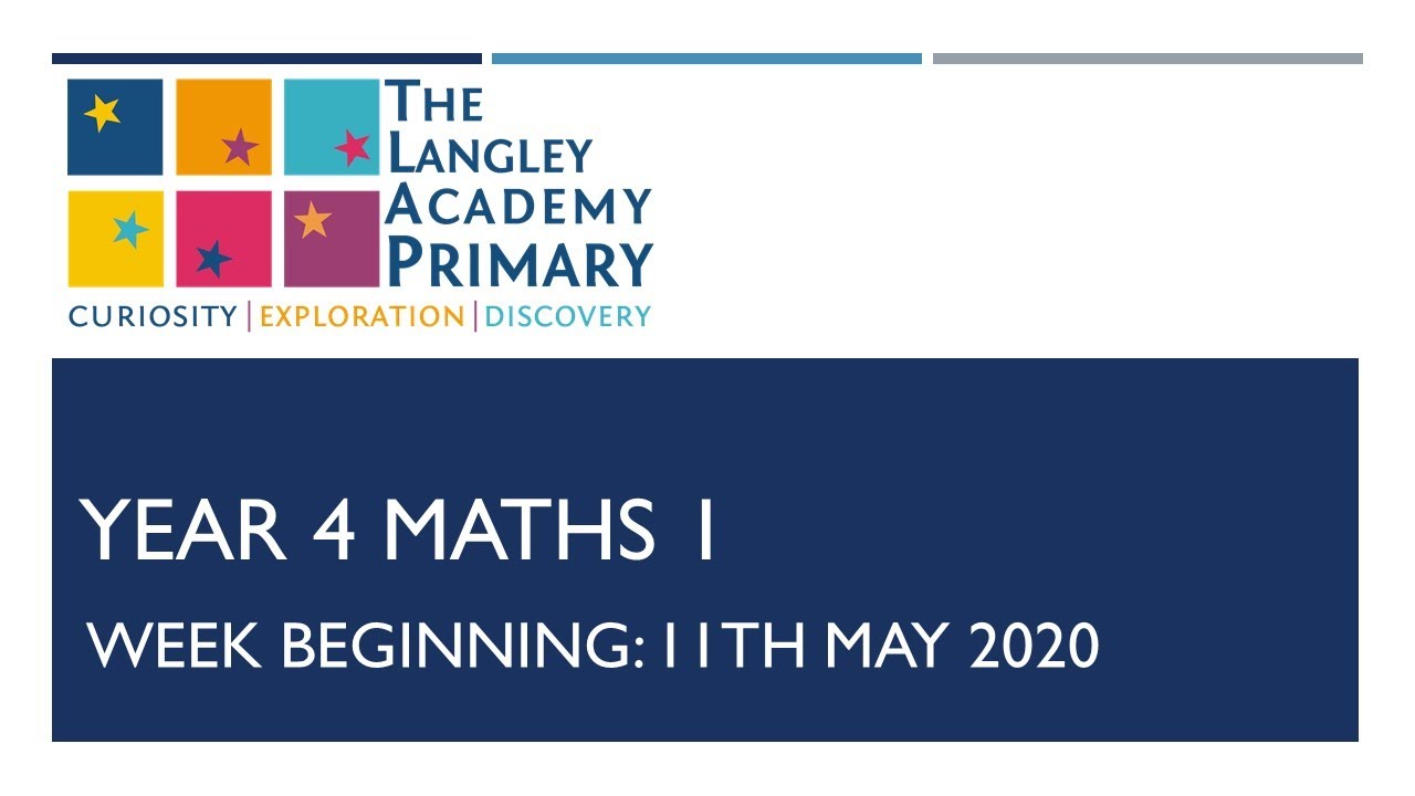 Year Four Maths- Week Four - Lesson One - YouTube