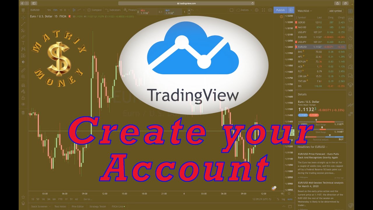 Create your TradingView account - YouTube