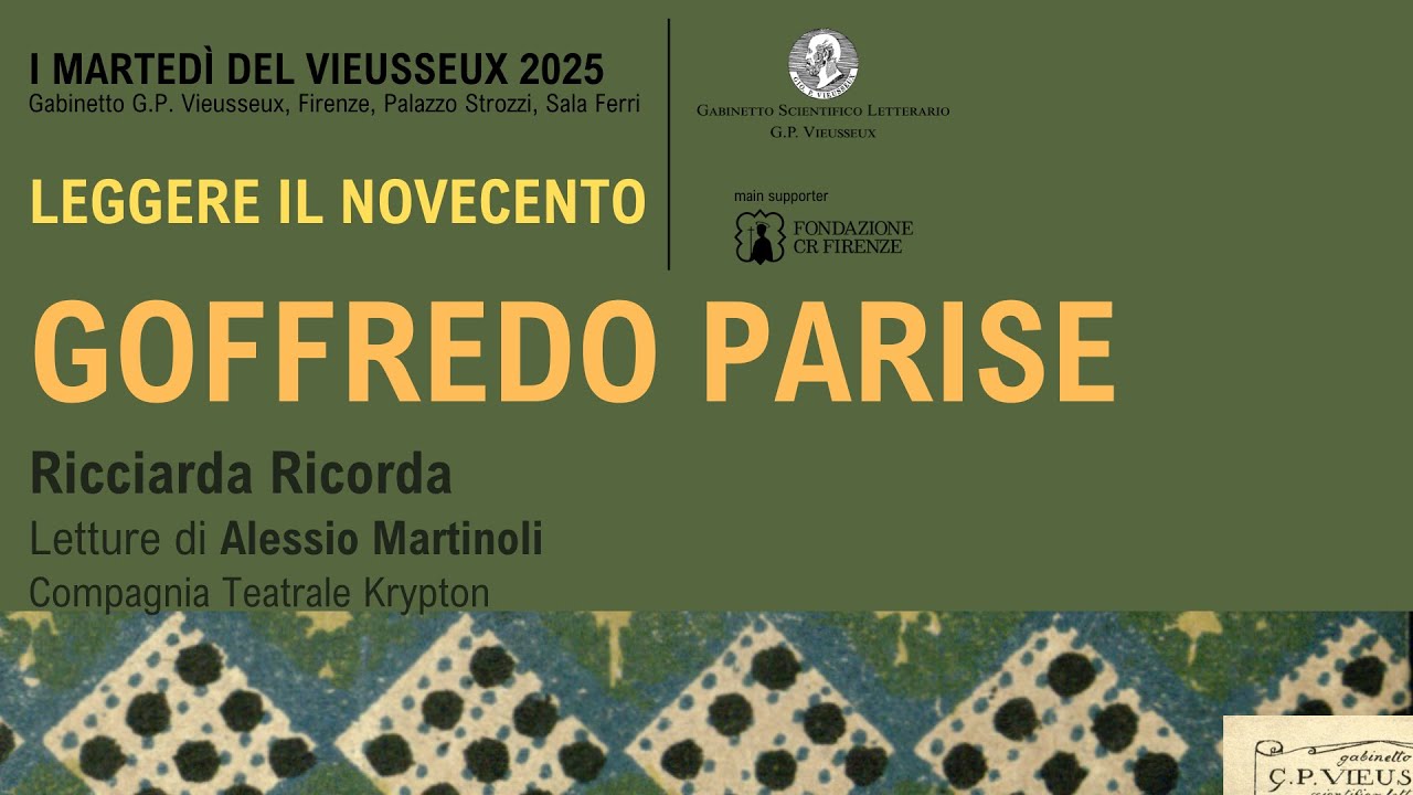 Goffredo Parise - Leggere il novecento - YouTube