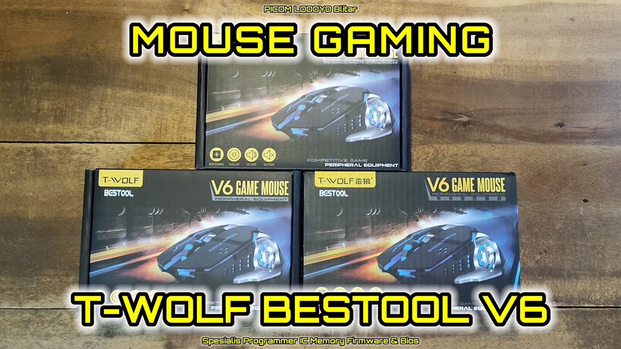 Black Silver - T-WOLF BESTOOL V6 GAME MOUSE BS-V6MS-Hitam Mouse Gaming ...