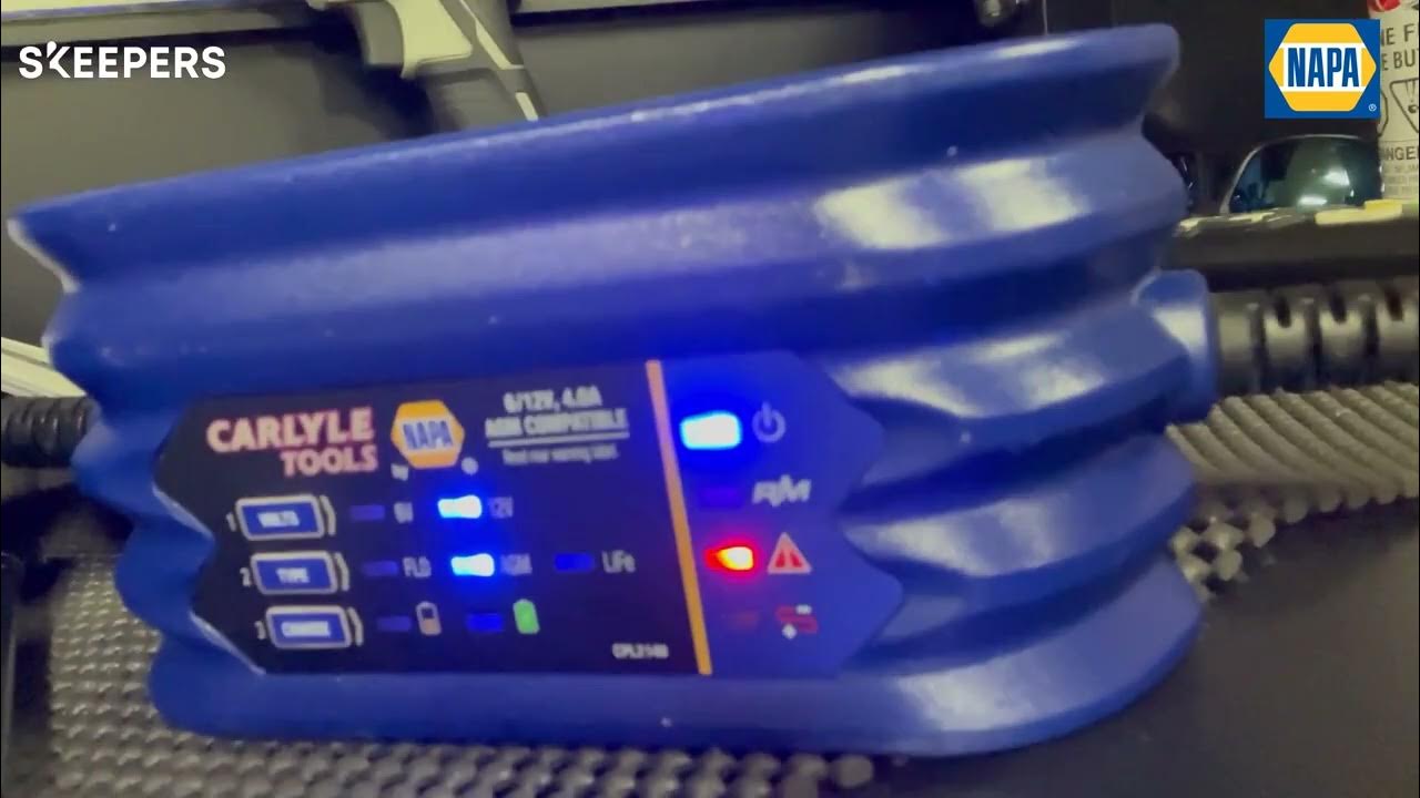 NAPA Carlyle 4.0 Amp 6/12V Intelligent Battery Charger & Maintainer ...