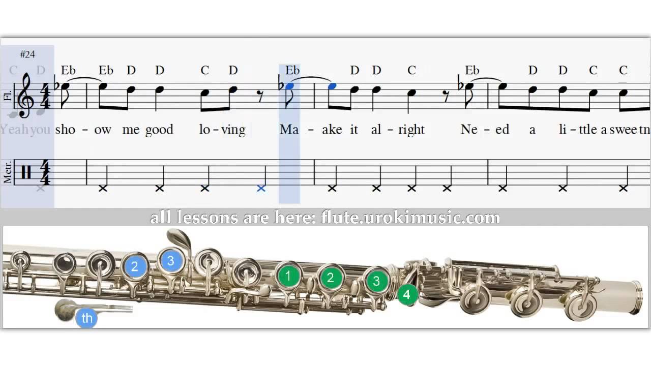 Maroon 5 - Sugar - How To Play Flute - Simple Key - Sheet Music ...